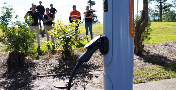 New streetlight EV charger being trialled in regional NSW